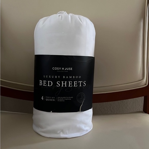 cosy House | Bedding | Nwt 49 Cosy House Luxury Bamboo White Sheets ...